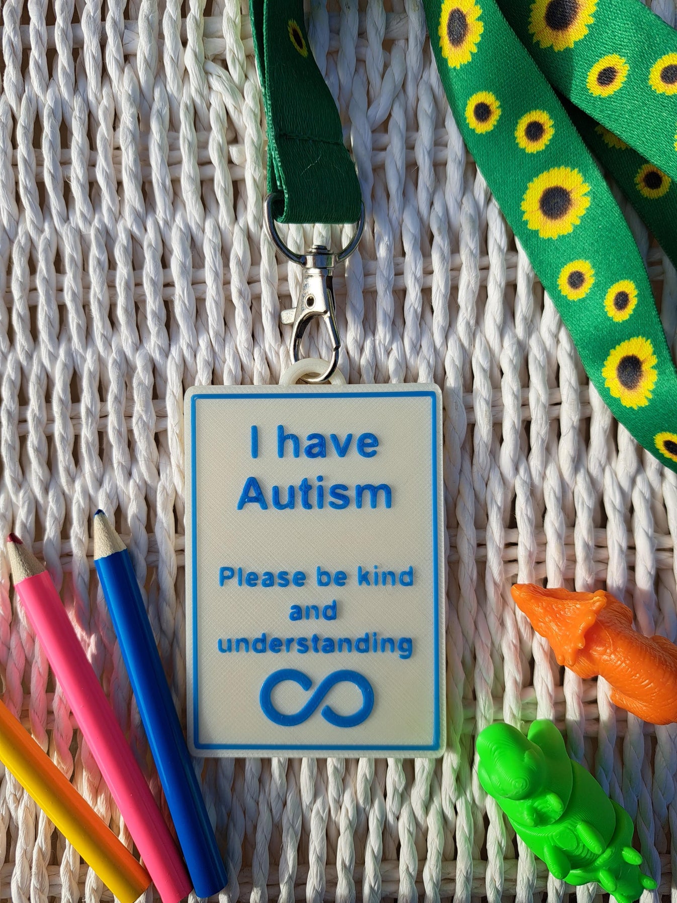 Custom 3D-Printed Disability ID Tag – SEN Talk Tags