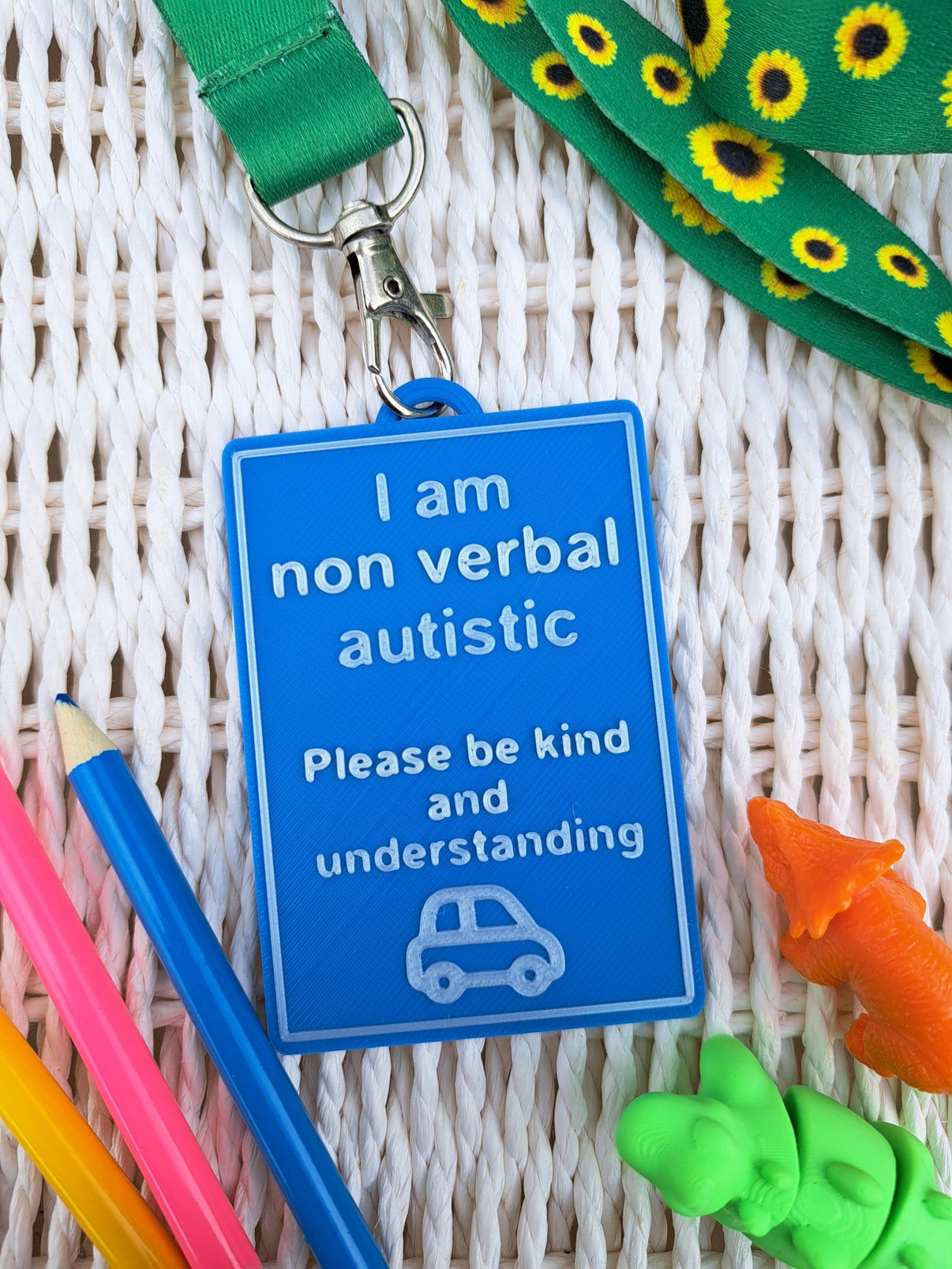 Custom 3D-Printed Disability ID Tag – SEN Talk Tags