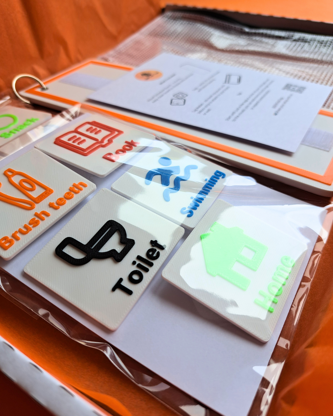 Daily Routine Visual Schedule Bundle - Board with 20 Velcro Tags and T ...