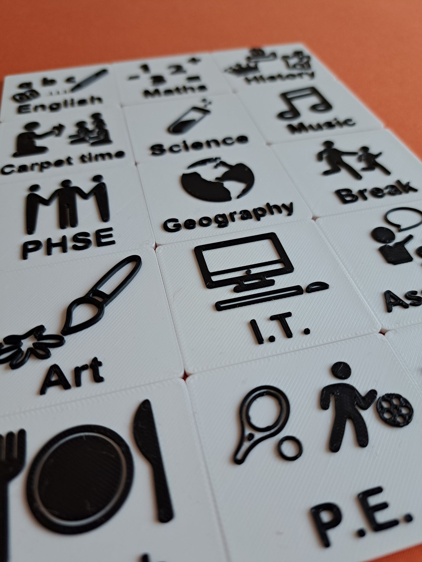 School Timetable Tag Set - Visual Schedule Add-On Pack – SEN Talk Tags Ltd